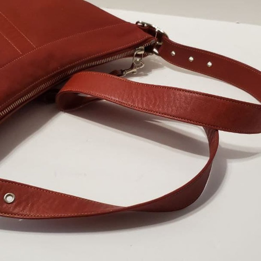 Coach 9188 Red Leather Legacy Slim Duffel - Gem